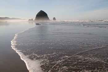 Photographs of Cannon Beach from many angles, at many times of the day.